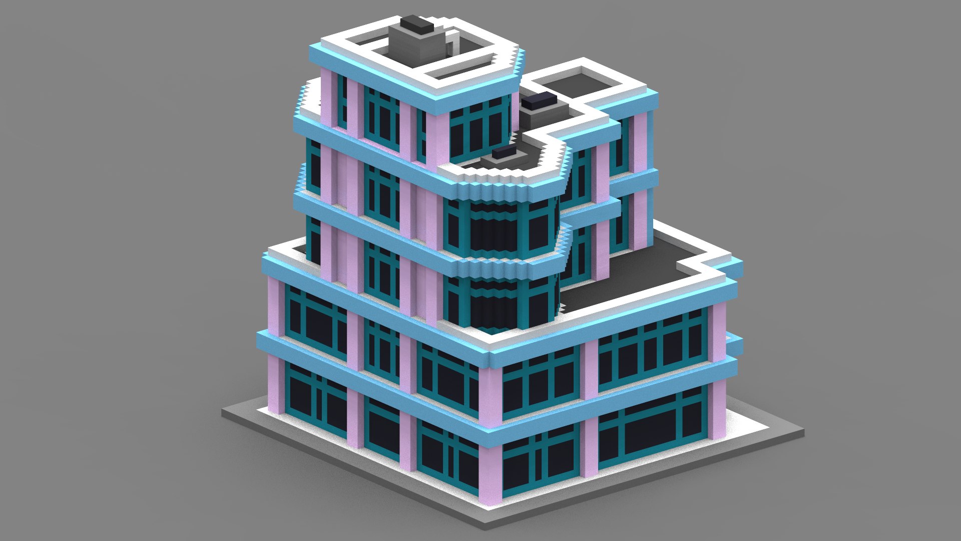 3D Voxel House - TurboSquid 1352829