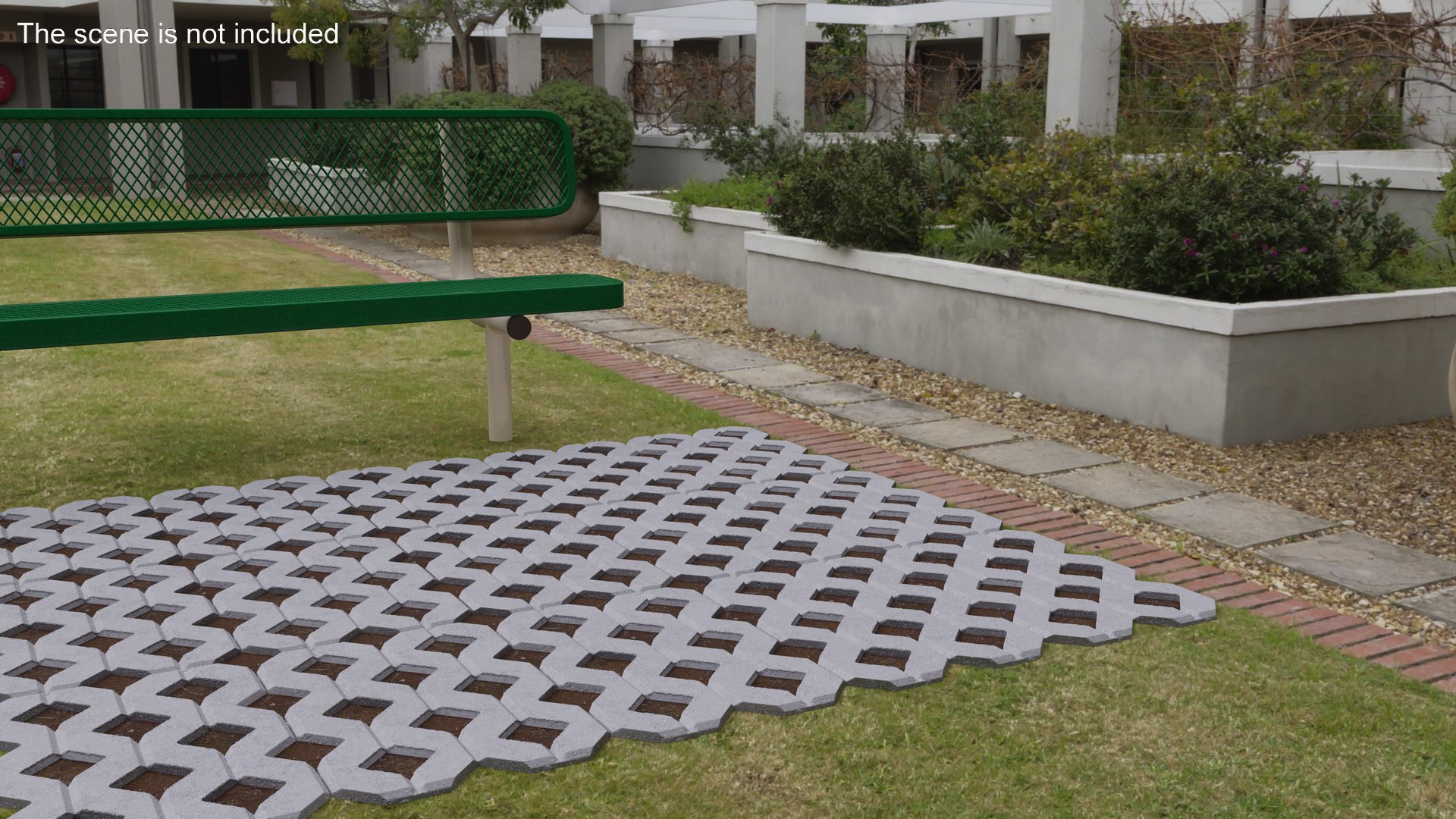 Concrete Grid Paver 3D Model - TurboSquid 2350507