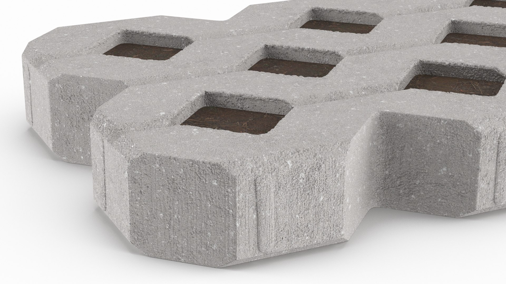 Concrete Grid Paver 3D Model - TurboSquid 2350507