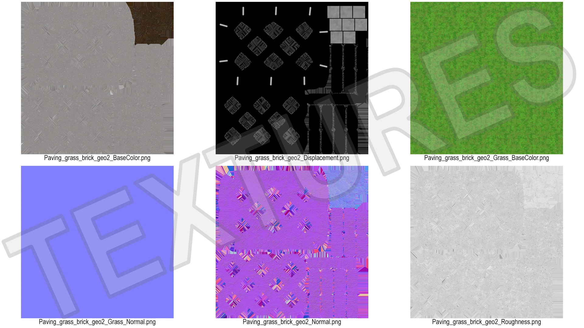 Concrete Grid Paver 3D Model - TurboSquid 2350507