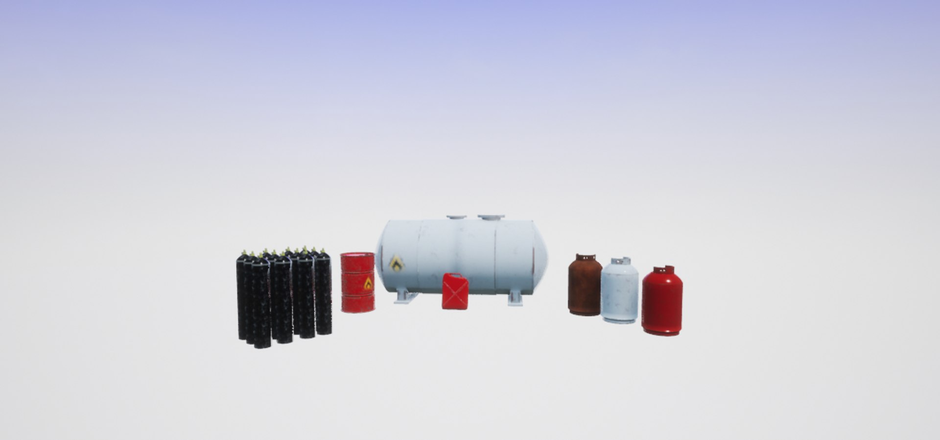 3D Model Pack Barrel Tank - TurboSquid 1316376