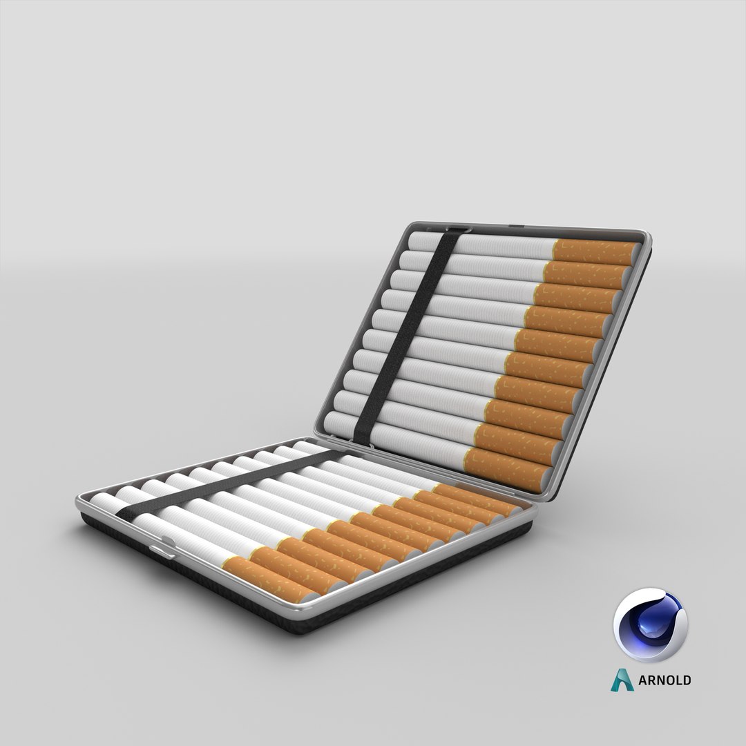 3D Cigarette Case 01 Model - TurboSquid 2015409