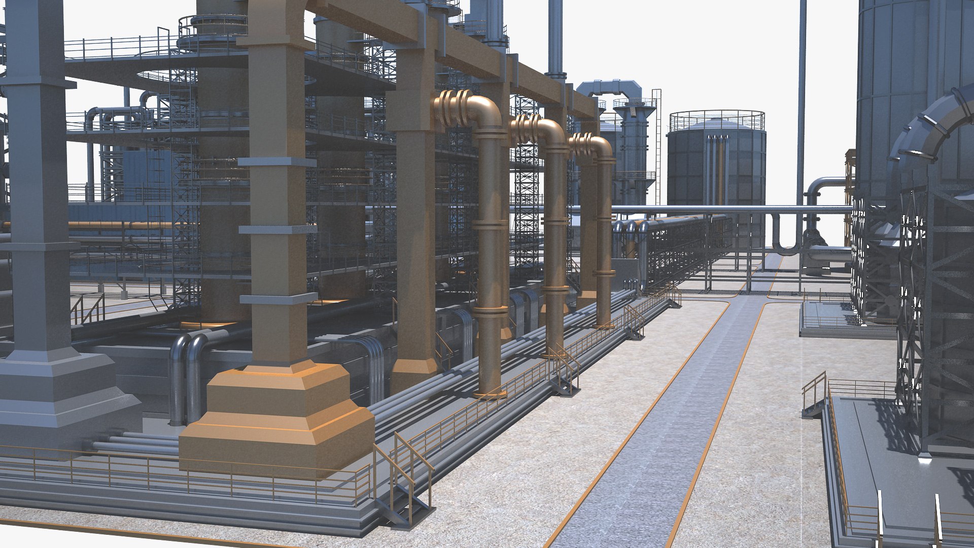 3D Industrial Area 34 - TurboSquid 2009545