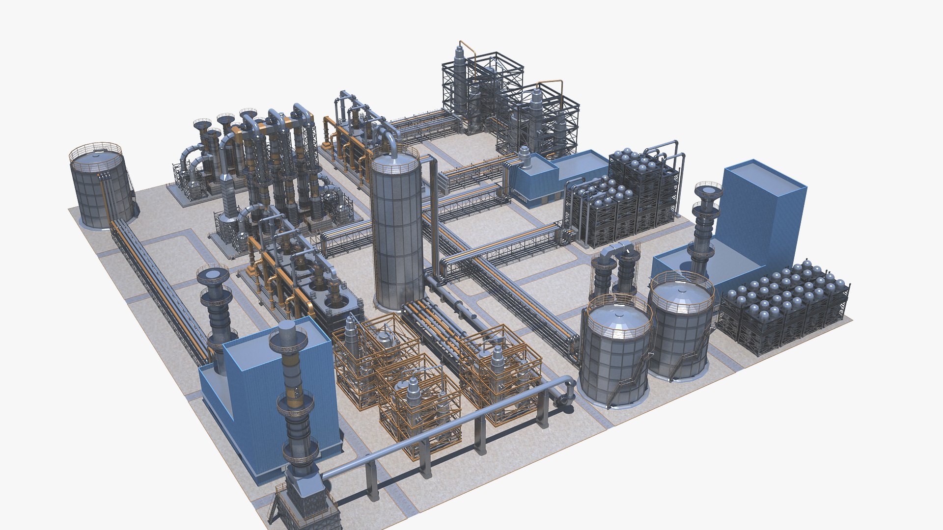 3D Industrial Area 34 - TurboSquid 2009545