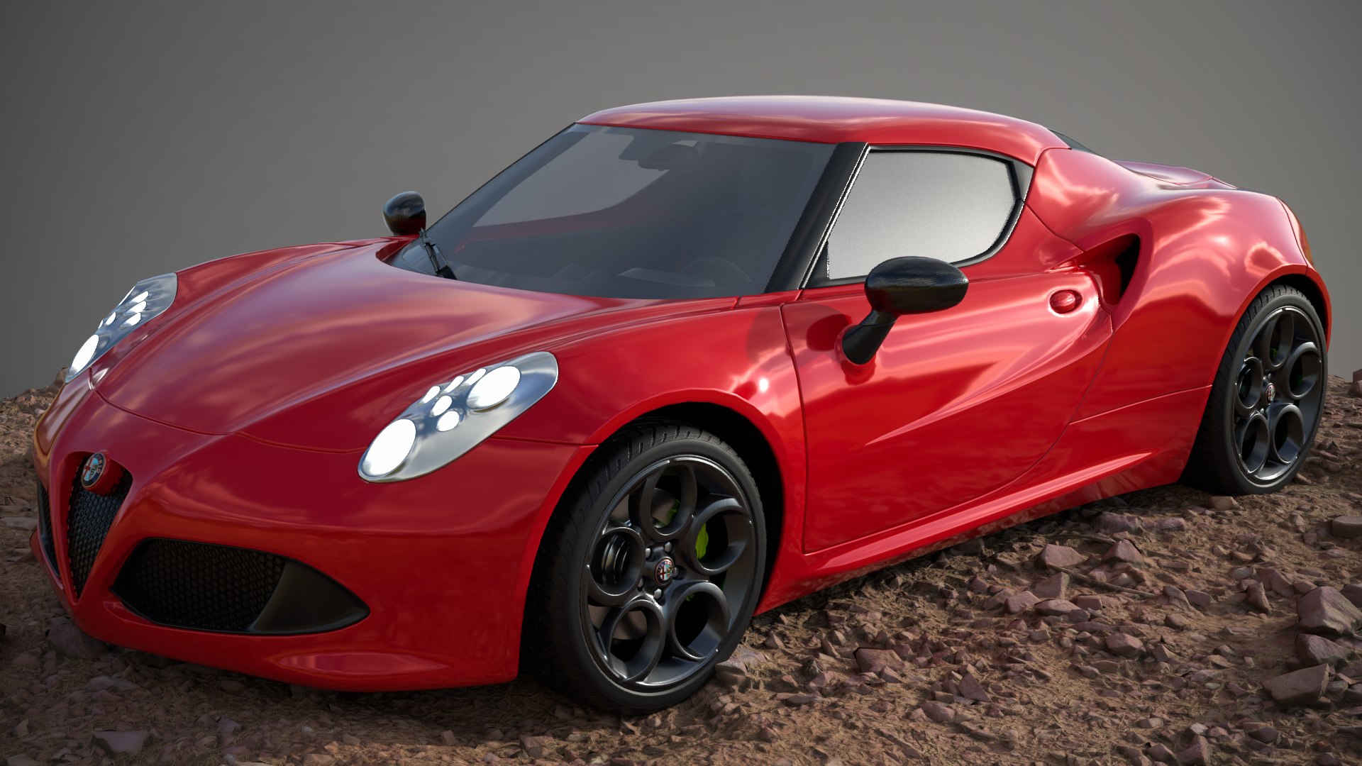 3D Model Alfa Romeo 4C 2017 - TurboSquid 2030448