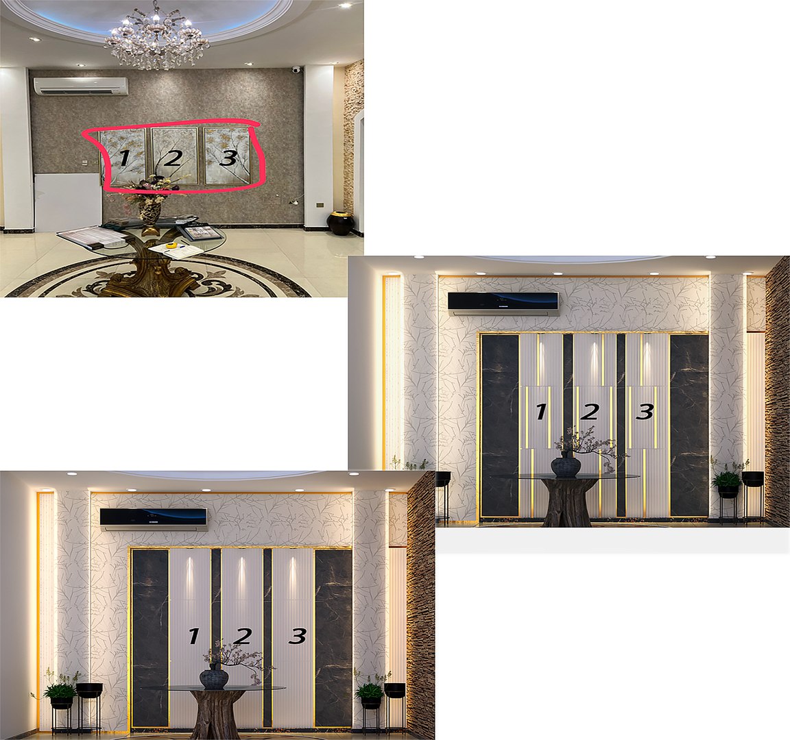 3D Interior Wall Design Model - TurboSquid 2093815