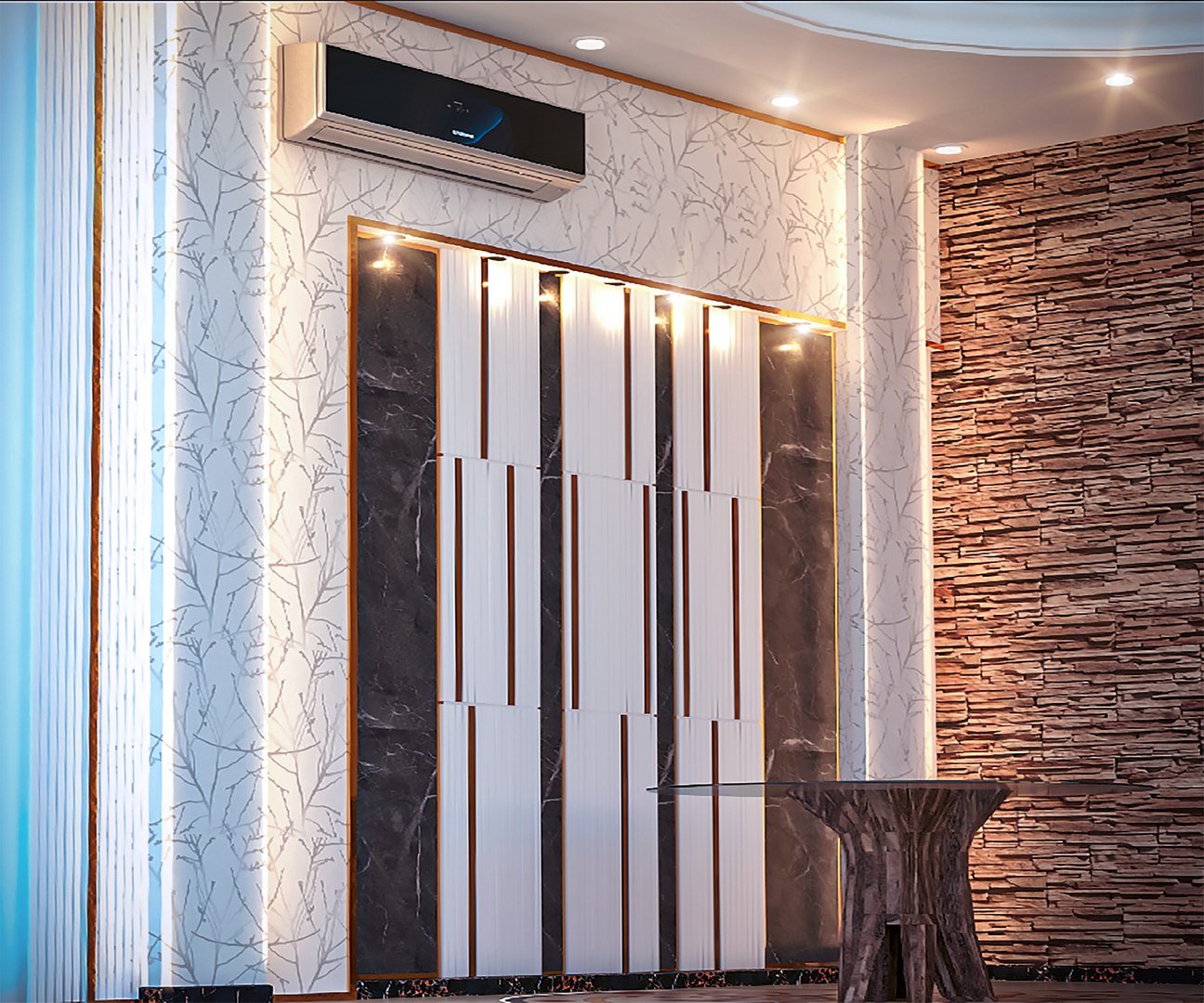 3D Interior Wall Design Model - TurboSquid 2093815