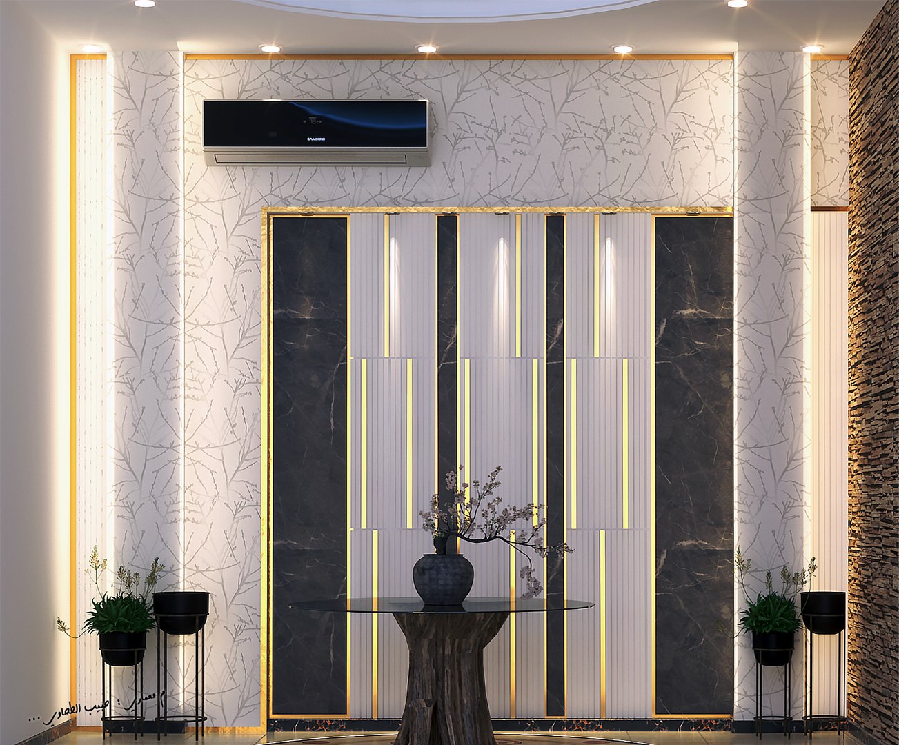 3D interior wall design model - TurboSquid 2093815