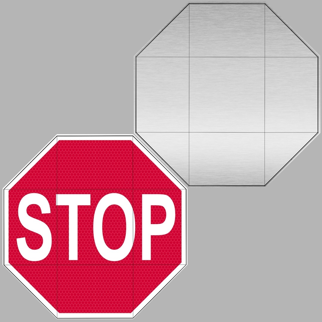 3D Stop Sign Model - TurboSquid 2028168