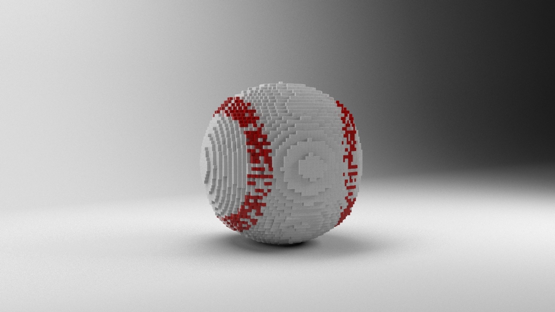3D Voxel Baseball Ball - TurboSquid 1290172