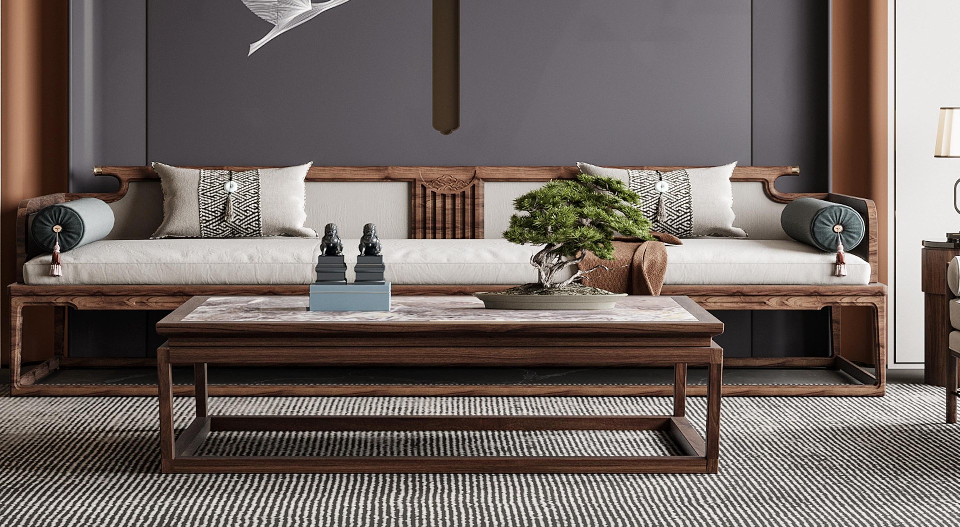 Chinese style room New living 3D model - TurboSquid 2127271