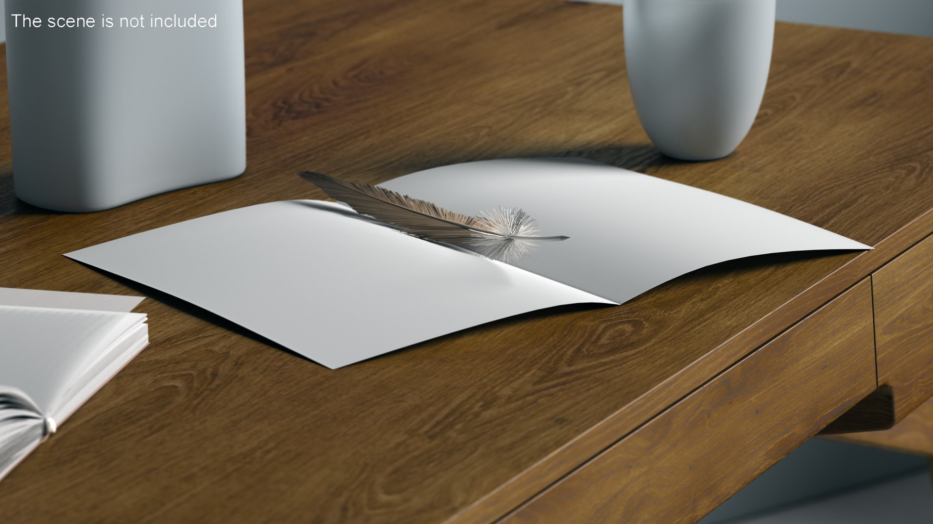 3D White Paper Sheet Folded - TurboSquid 1993714