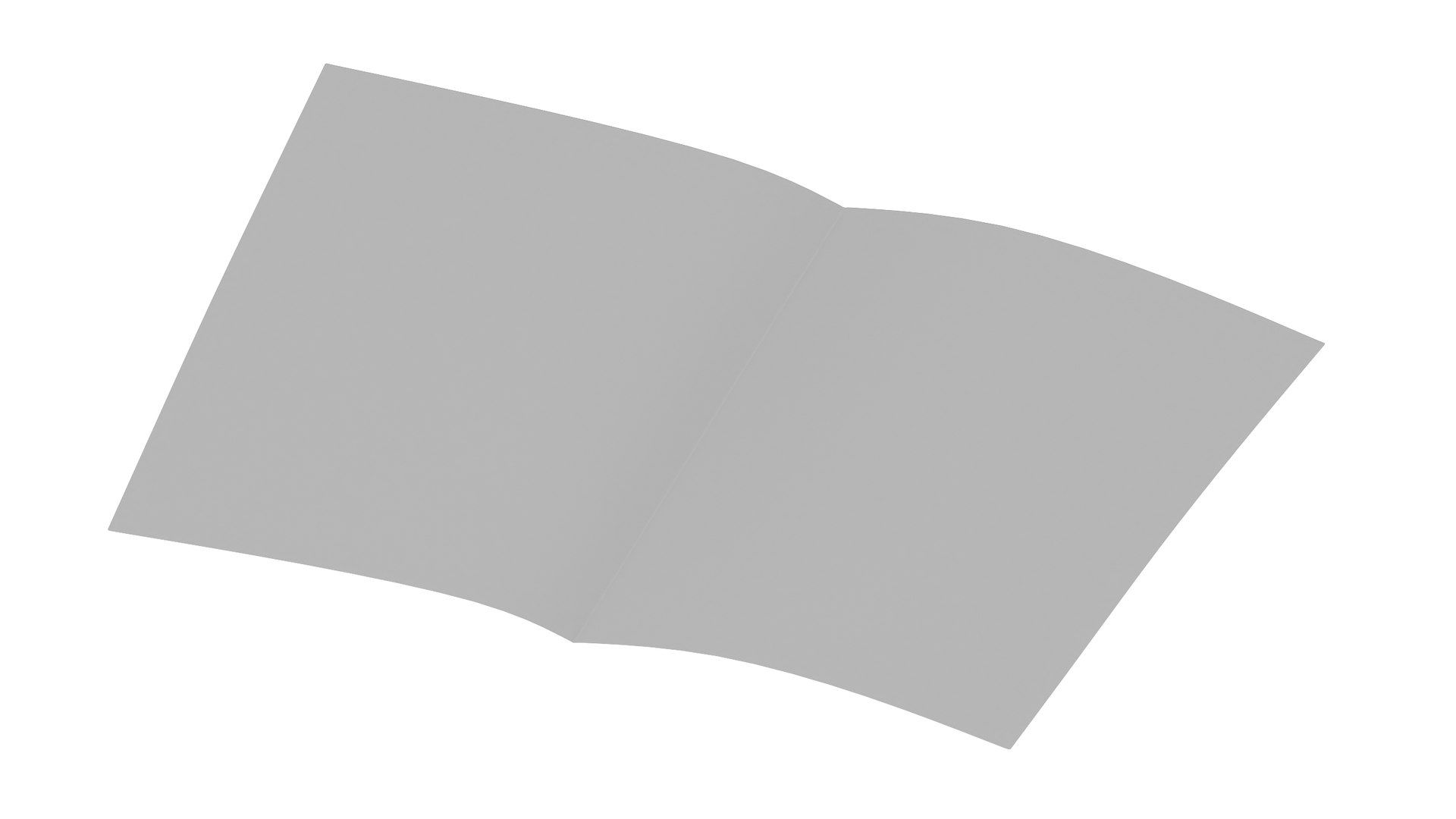 3D White Paper Sheet Folded - TurboSquid 1993714