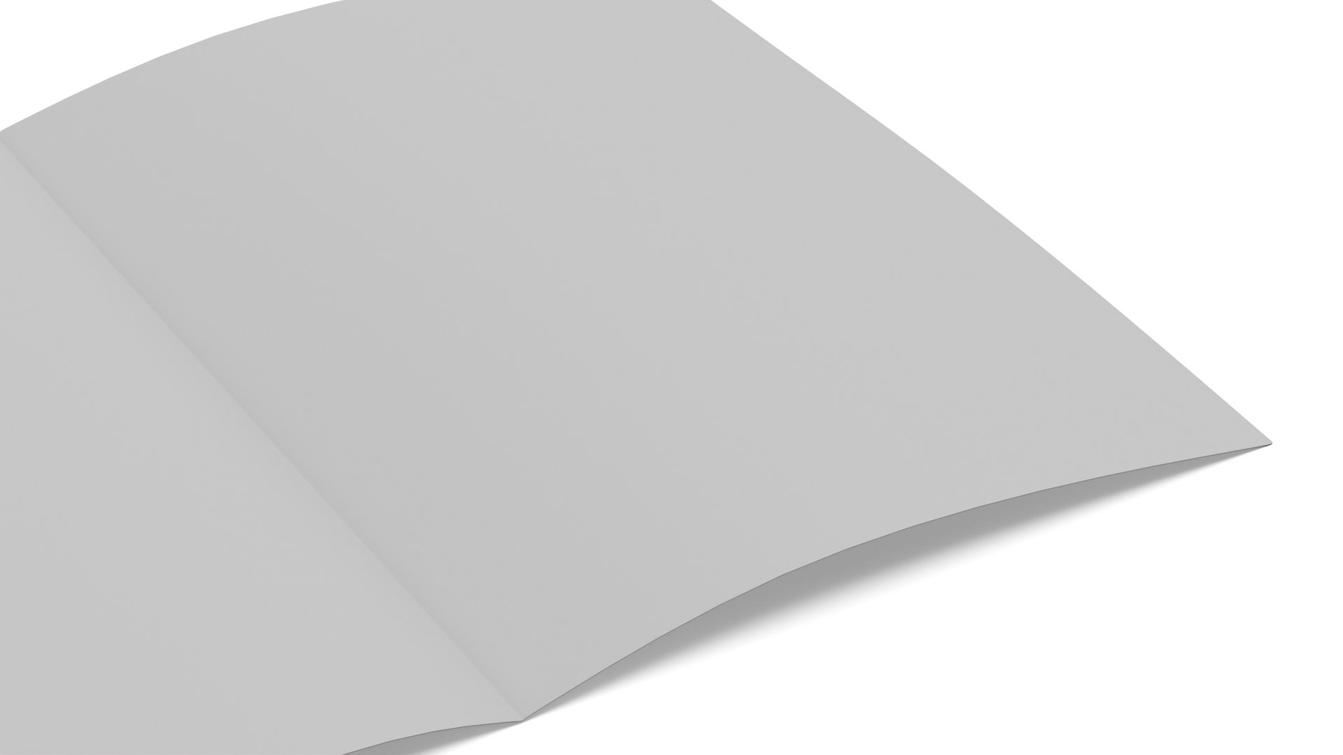 3D White Paper Sheet Folded - TurboSquid 1993714