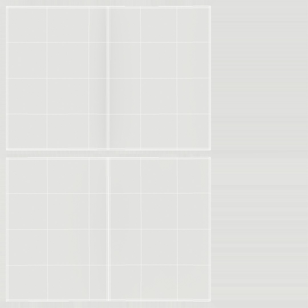 3D White Paper Sheet Folded - TurboSquid 1993714