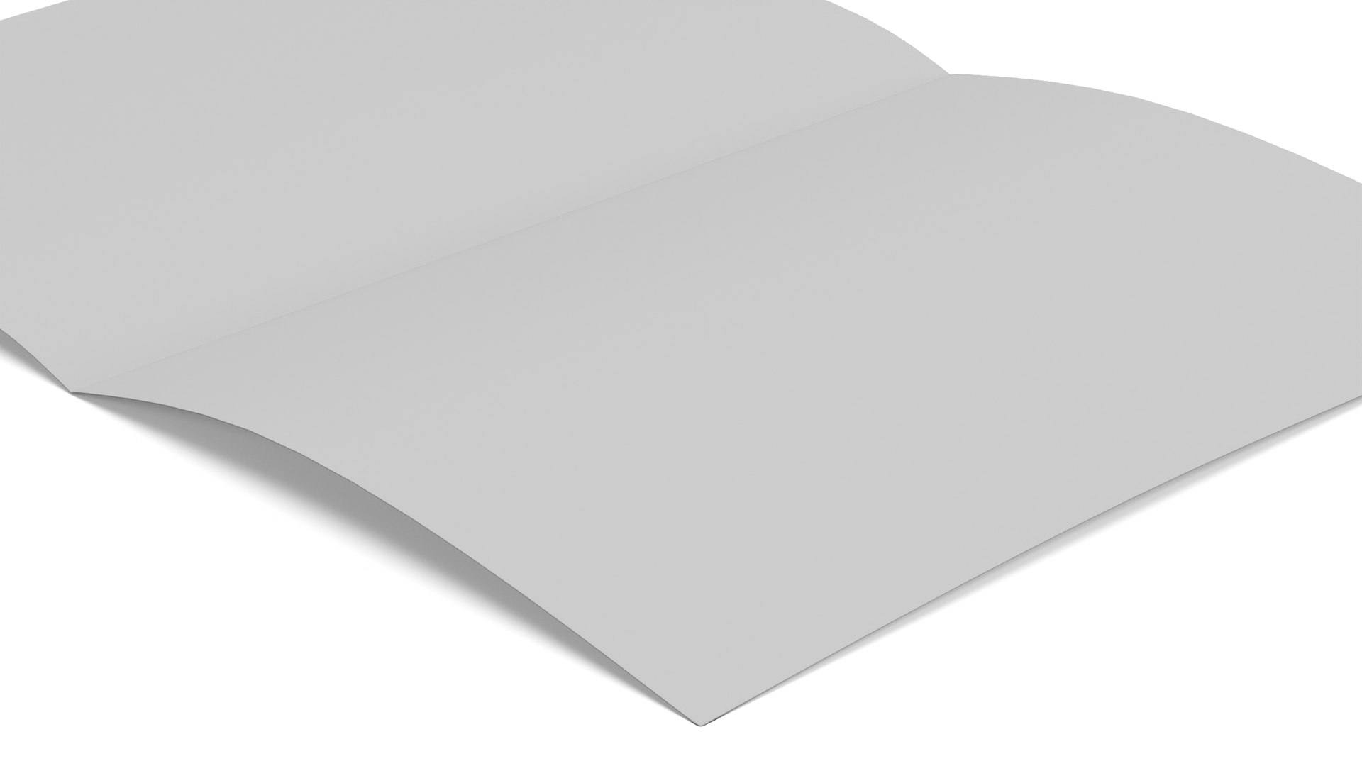 3D White Paper Sheet Folded - TurboSquid 1993714