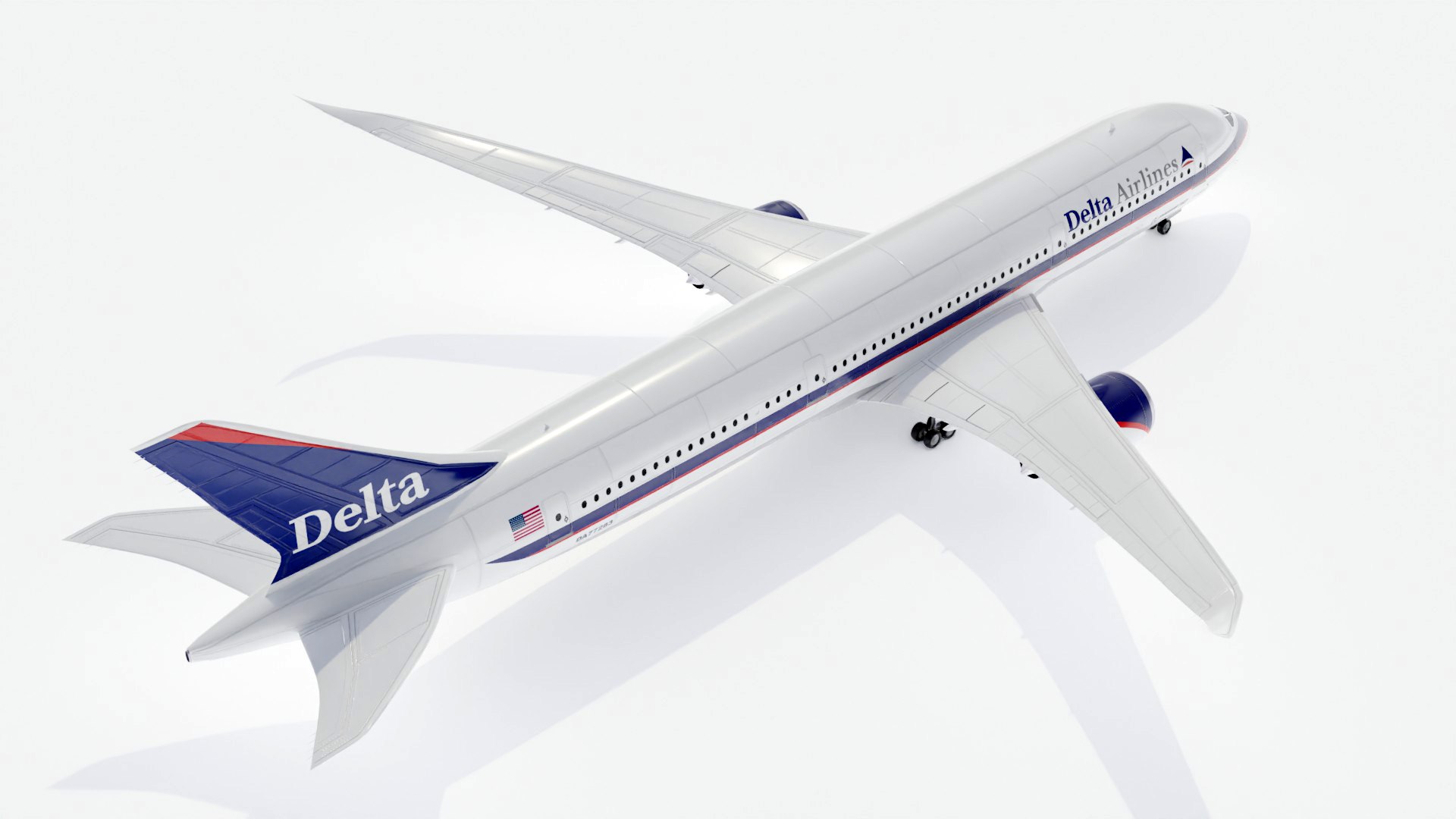 787 Delta 3d Model