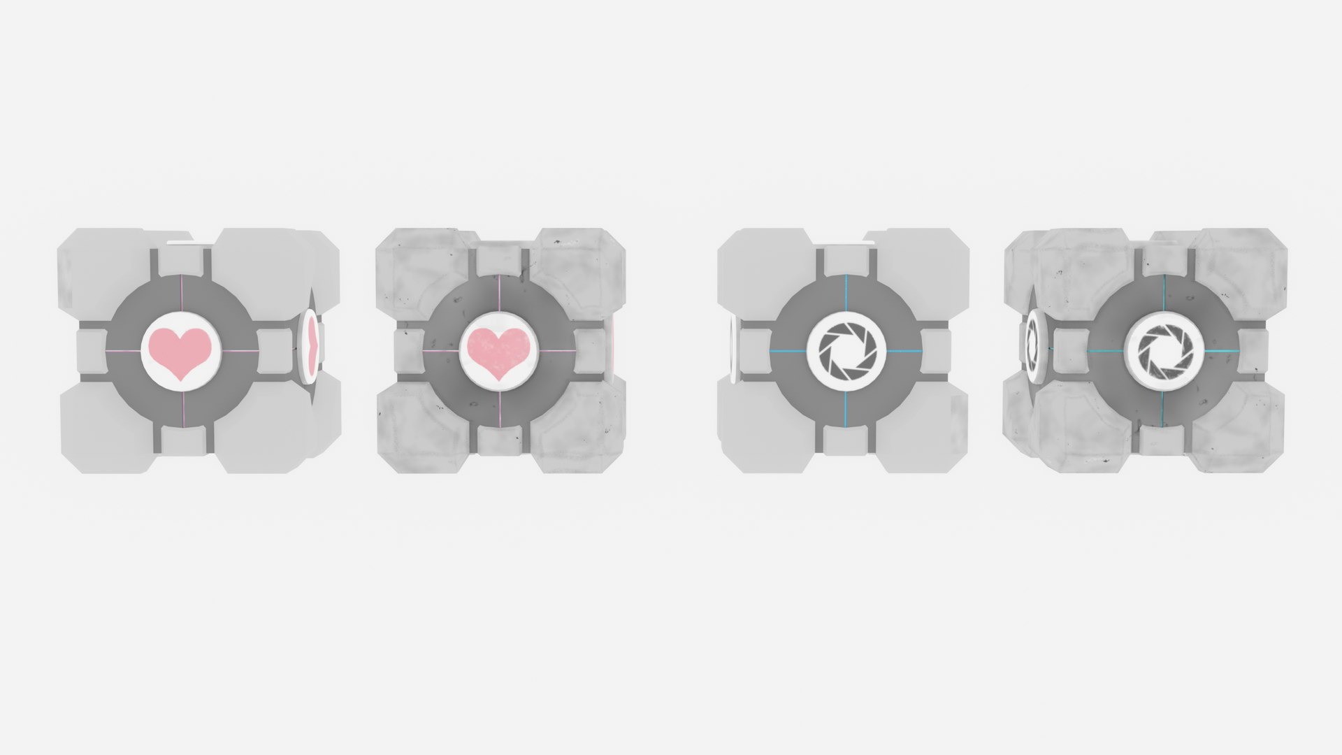 3D Portal Cubes Model - TurboSquid 2257065