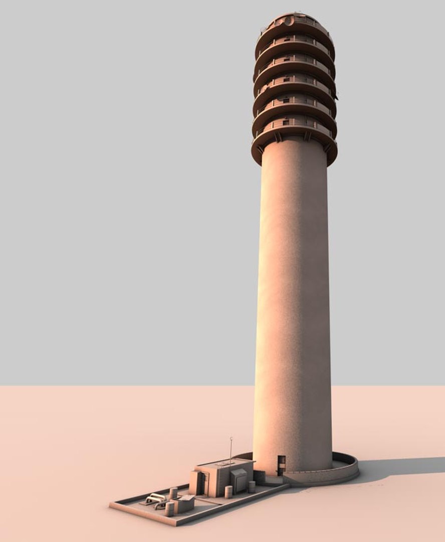 3d Satellite Tower