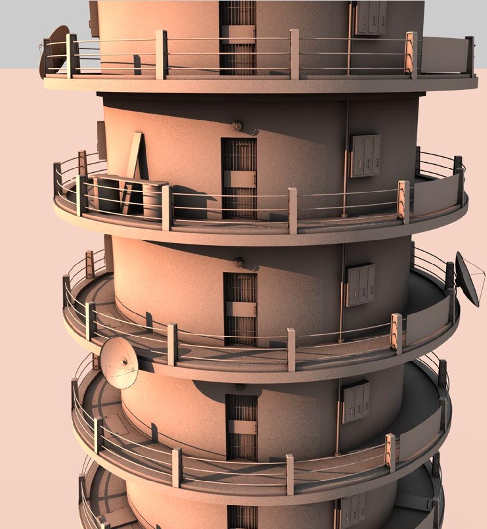 3d Satellite Tower
