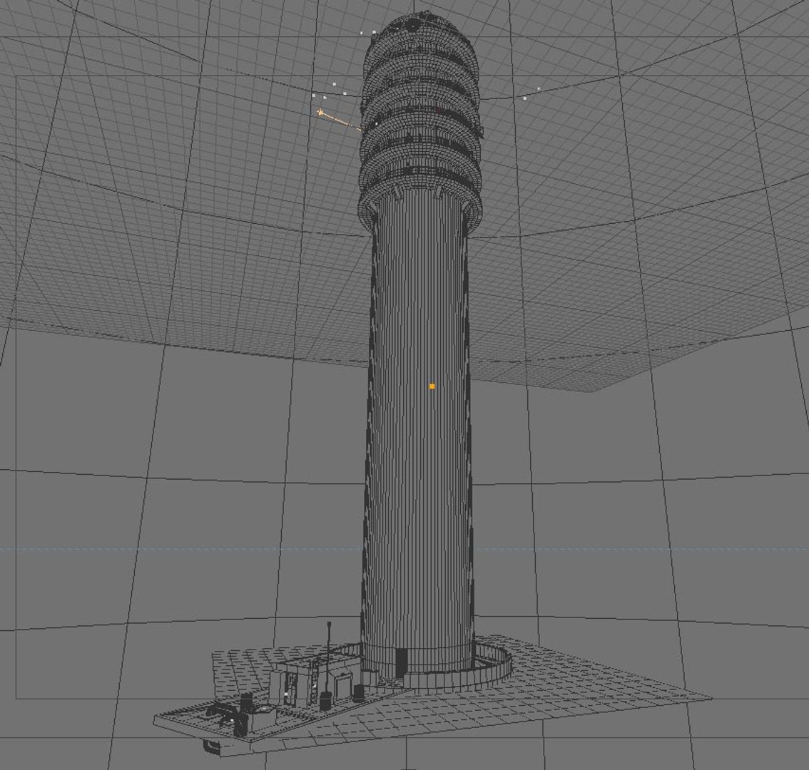 3d Satellite Tower