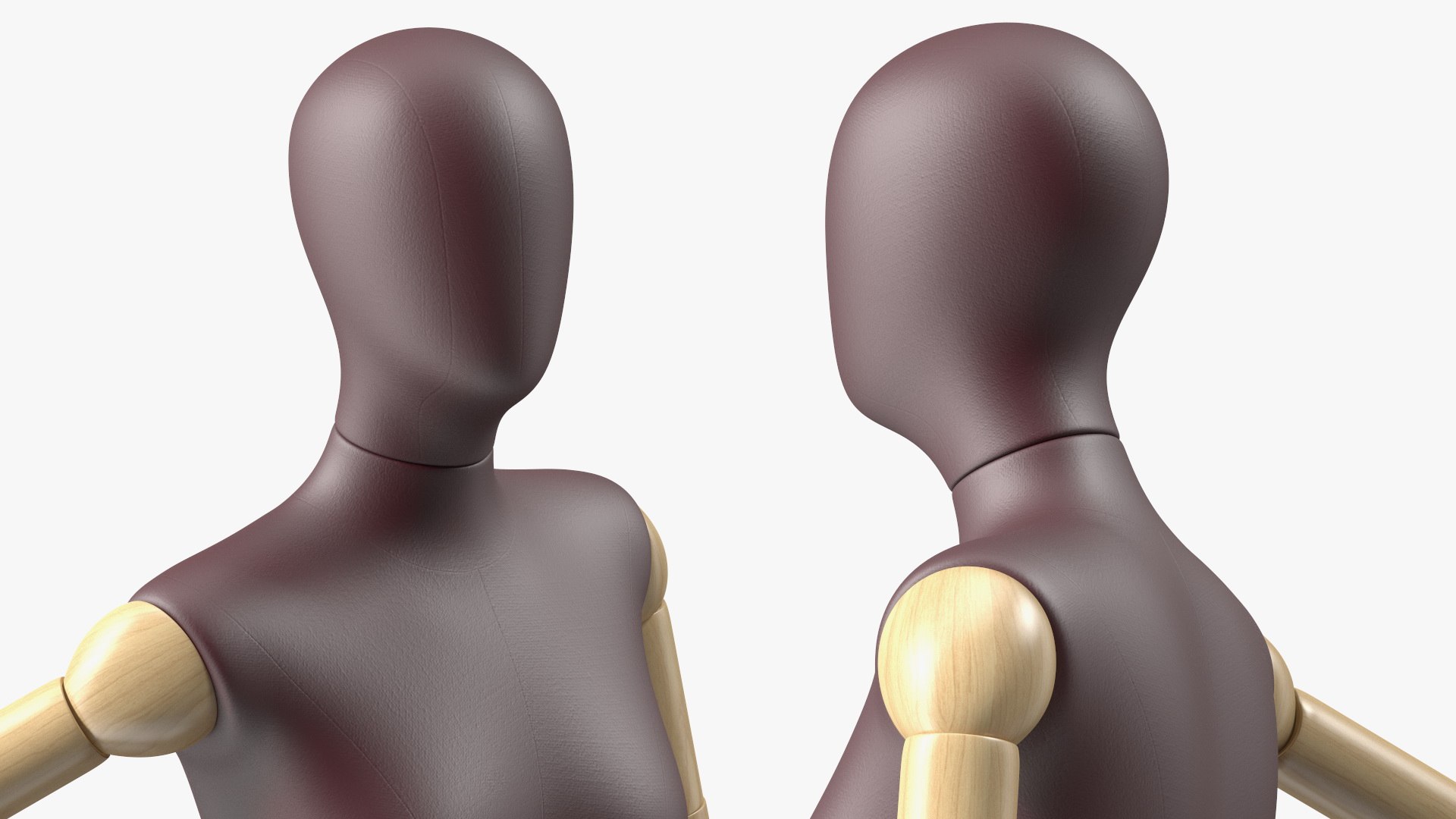 3D Model Flexible Female Mannequin Sitting Pose Satin Red - TurboSquid ...