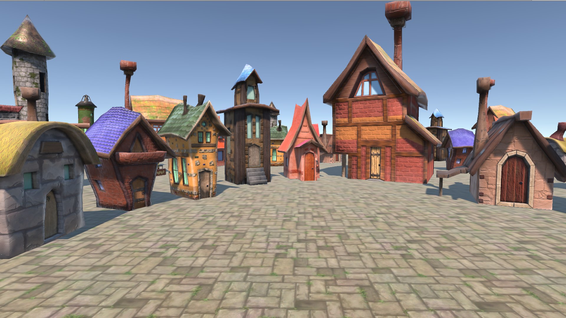 3D Toon Buildings Pack Model - TurboSquid 1797007