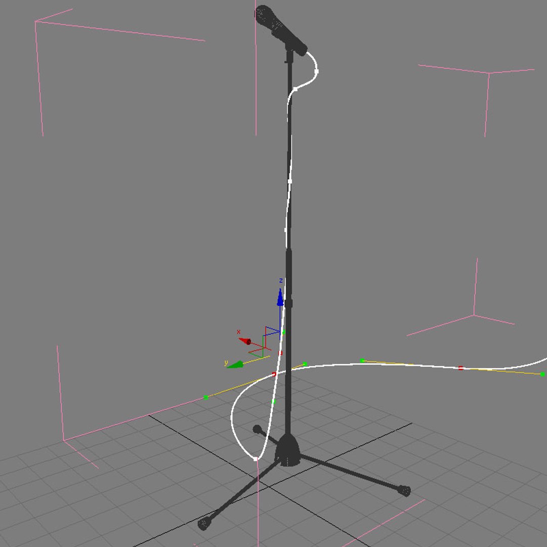 Stage Microphone 3d Model