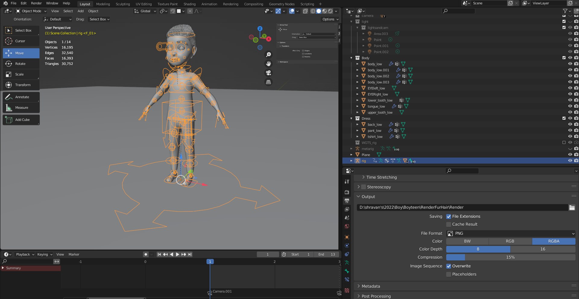 Fur Boy Teen Full Rigged In Blender 3D Model - TurboSquid 1904780