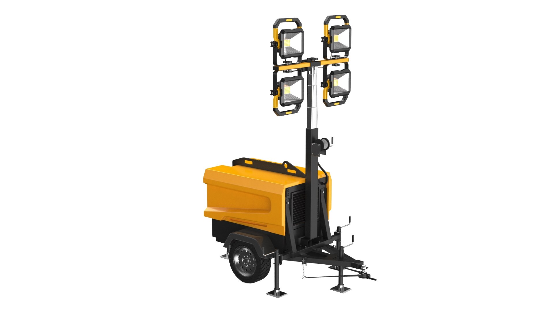 3D Detailed Construction Mobile Light Model - TurboSquid 2240775