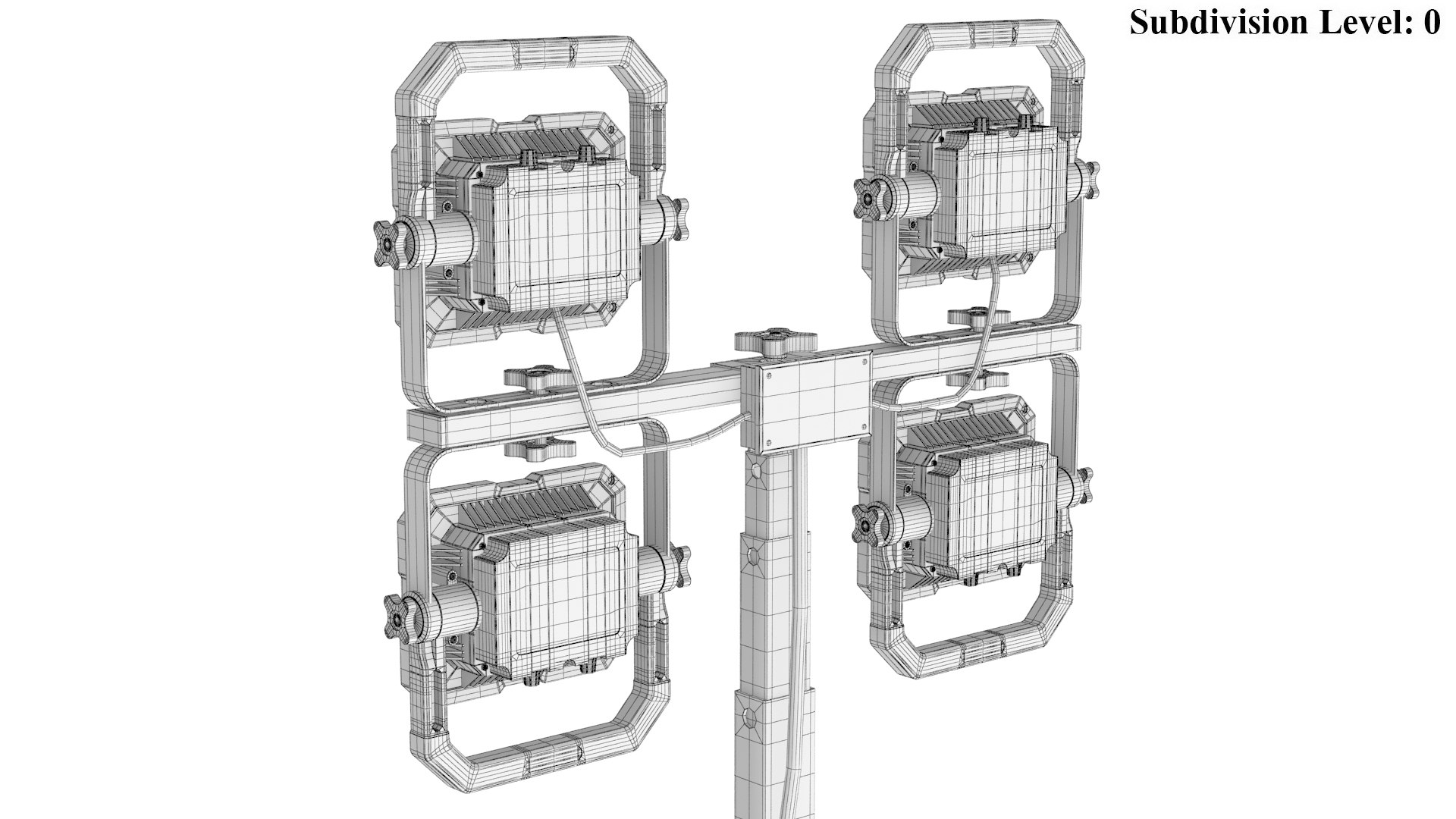 3D Detailed Construction Mobile Light Model - TurboSquid 2240775