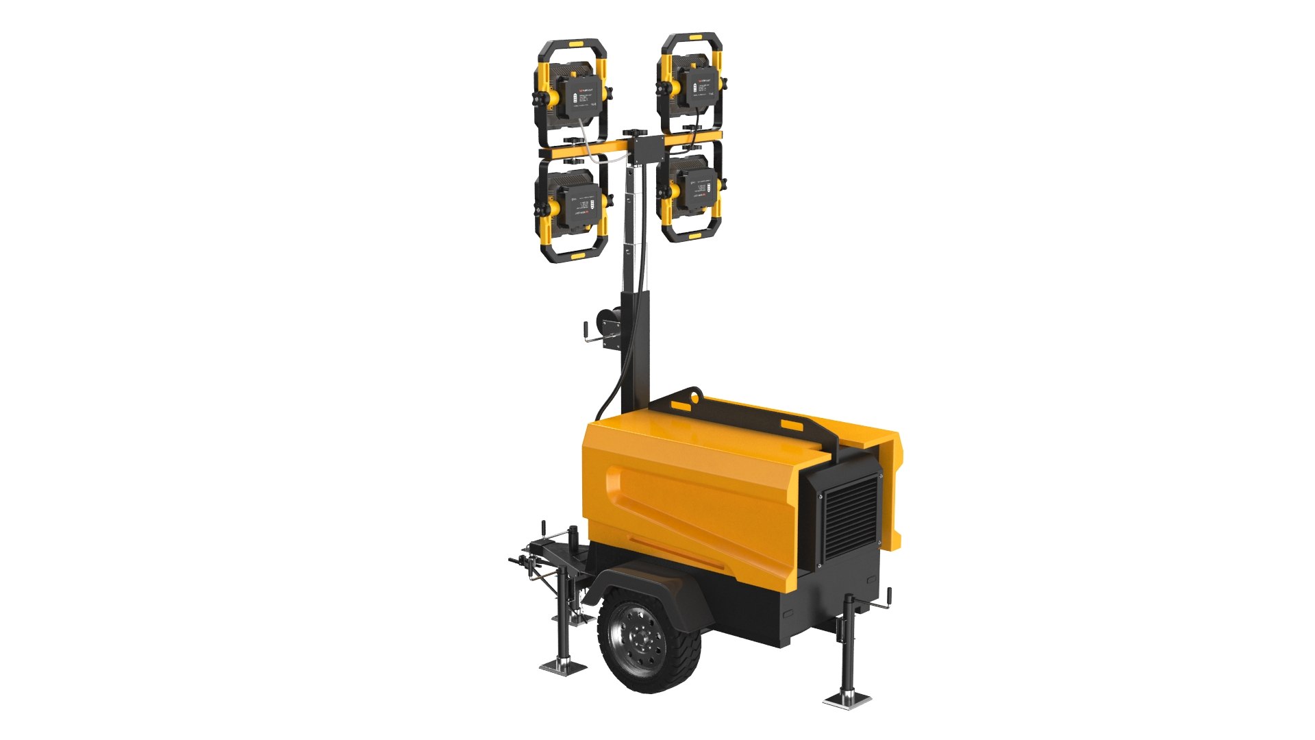 3D Detailed Construction Mobile Light Model - TurboSquid 2240775