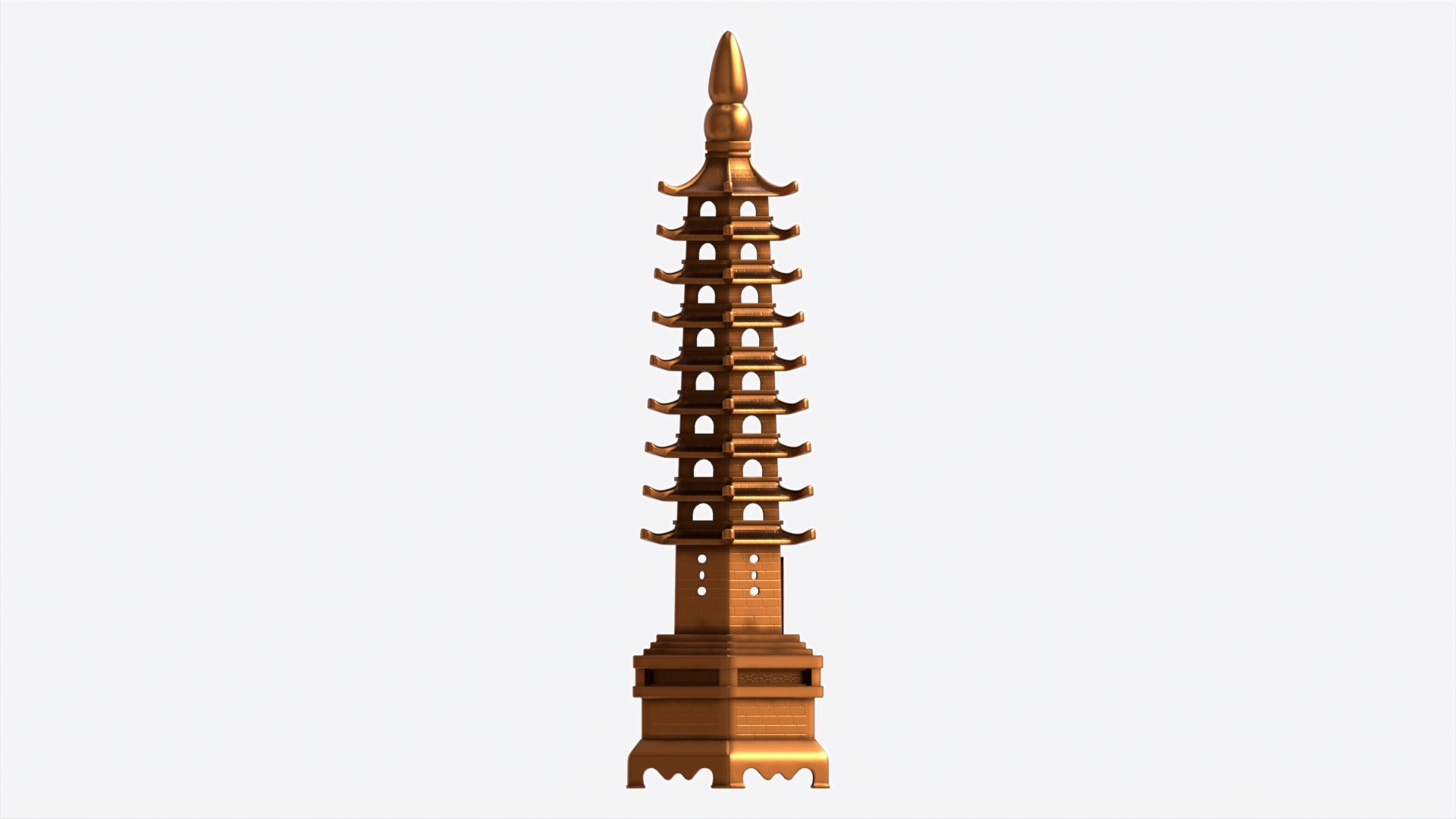 Wenchang Pagoda Tower 3D Model - TurboSquid 2043928