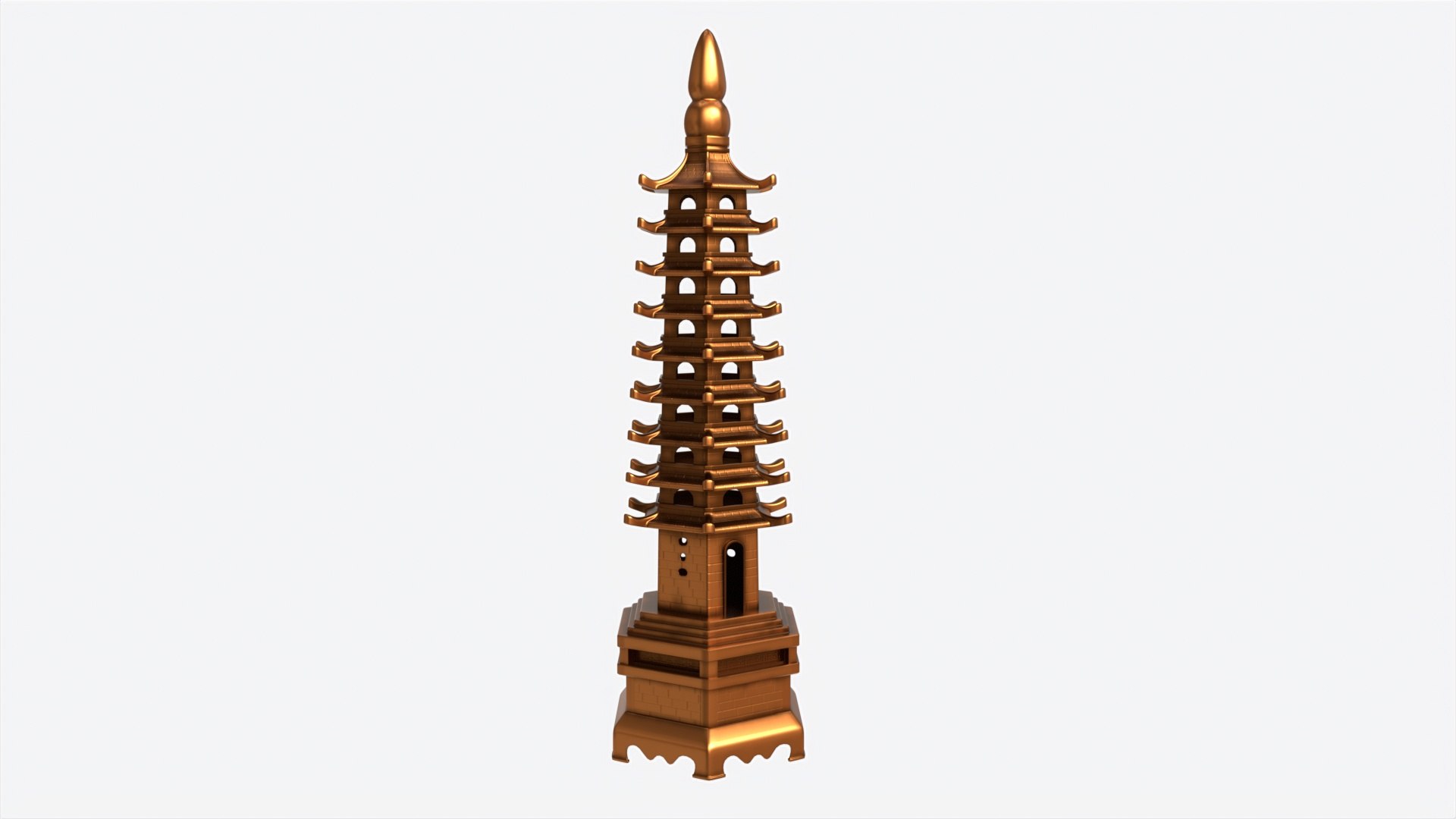 Wenchang Pagoda Tower 3D Model - TurboSquid 2043928