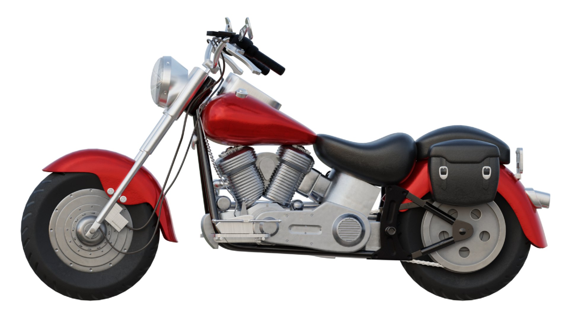 3D Model Chopper Motorcycle - TurboSquid 1951331