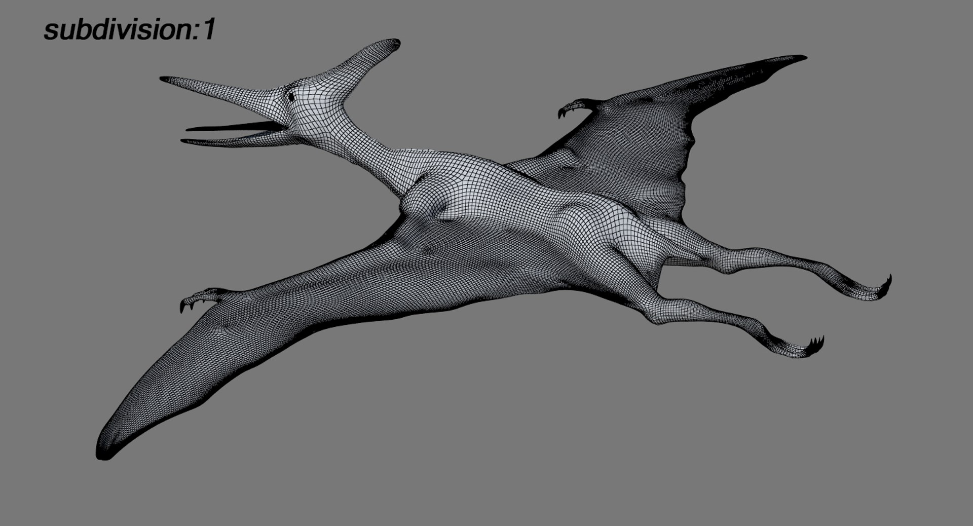 pteranodon rigged obj