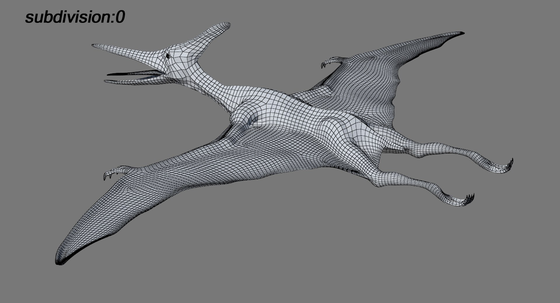 pteranodon rigged obj