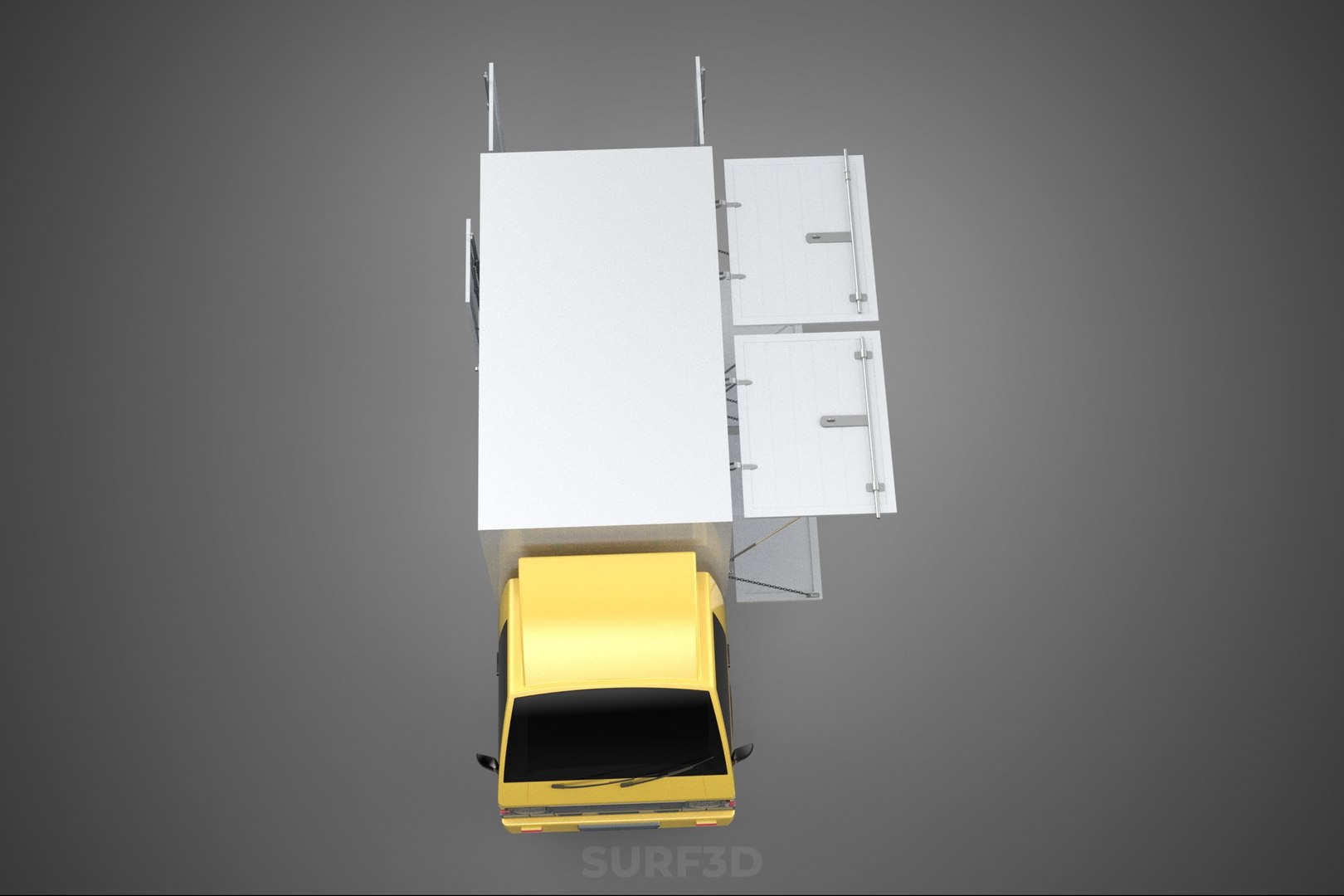 BOX TRUCK PICKUP BAKKIE WIND DEFLECTOR TRAILER ROOF SPOILER CAB Model ...