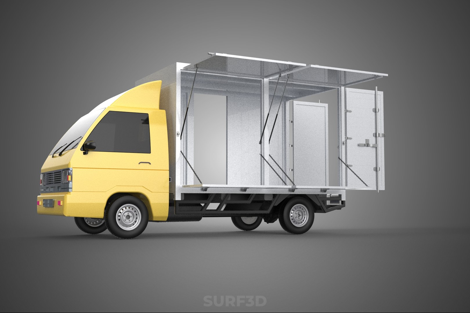 BOX TRUCK PICKUP BAKKIE WIND DEFLECTOR TRAILER ROOF SPOILER CAB Model ...