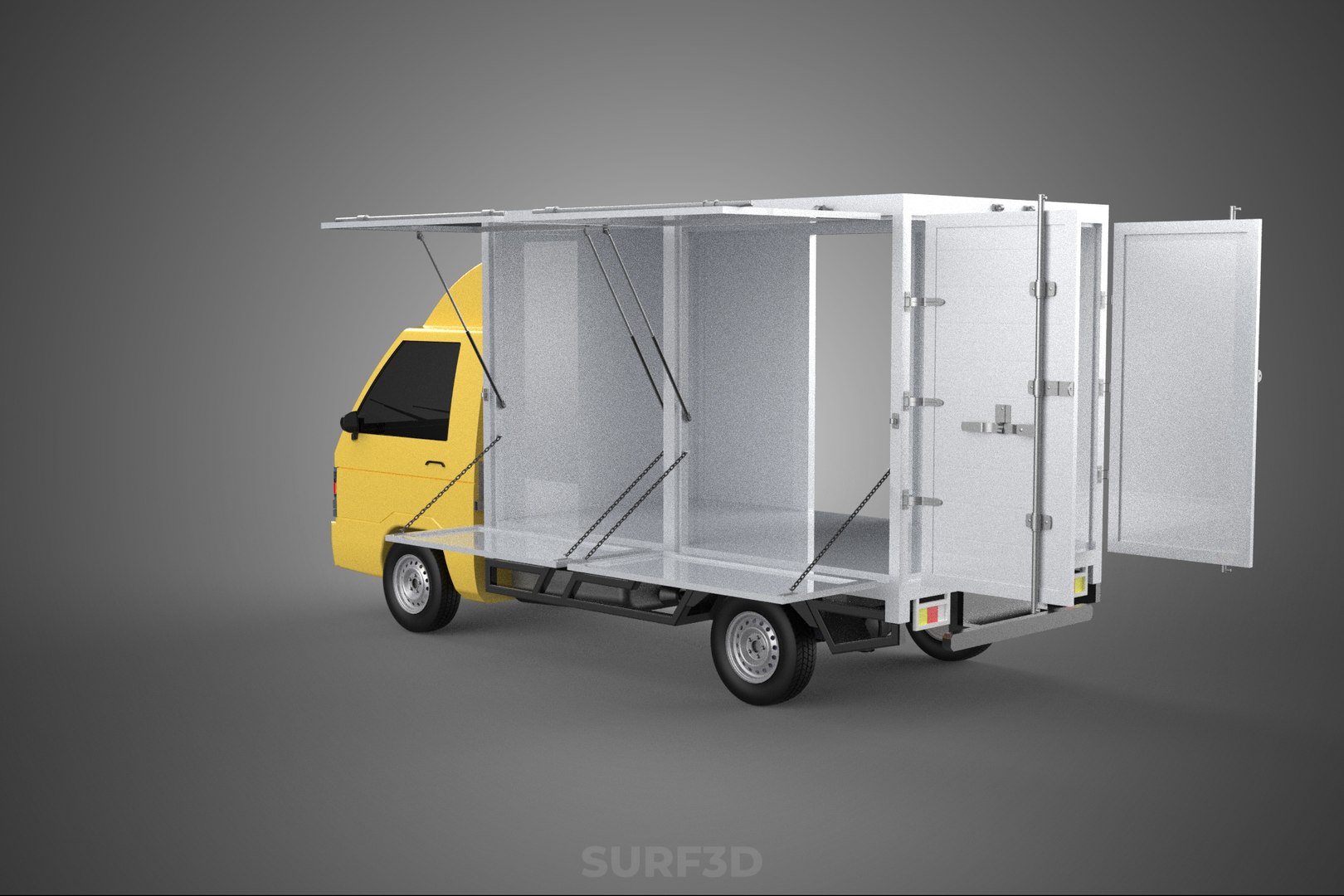 BOX TRUCK PICKUP BAKKIE WIND DEFLECTOR TRAILER ROOF SPOILER CAB Model ...
