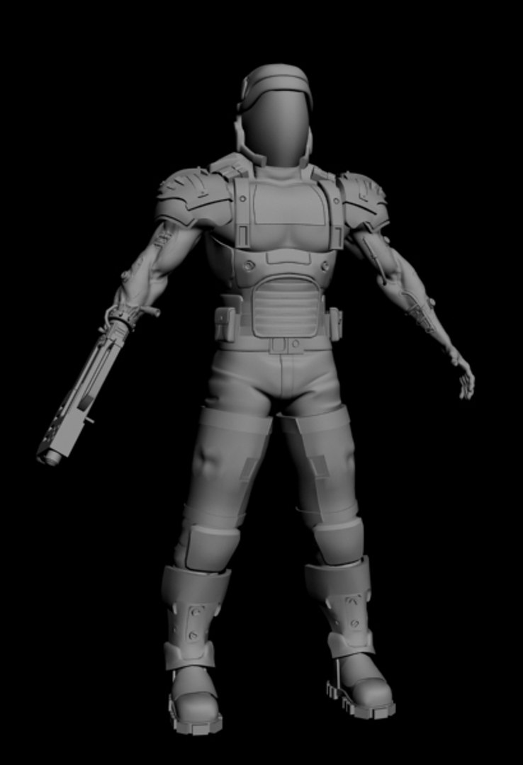 3d Model Cyborg 1