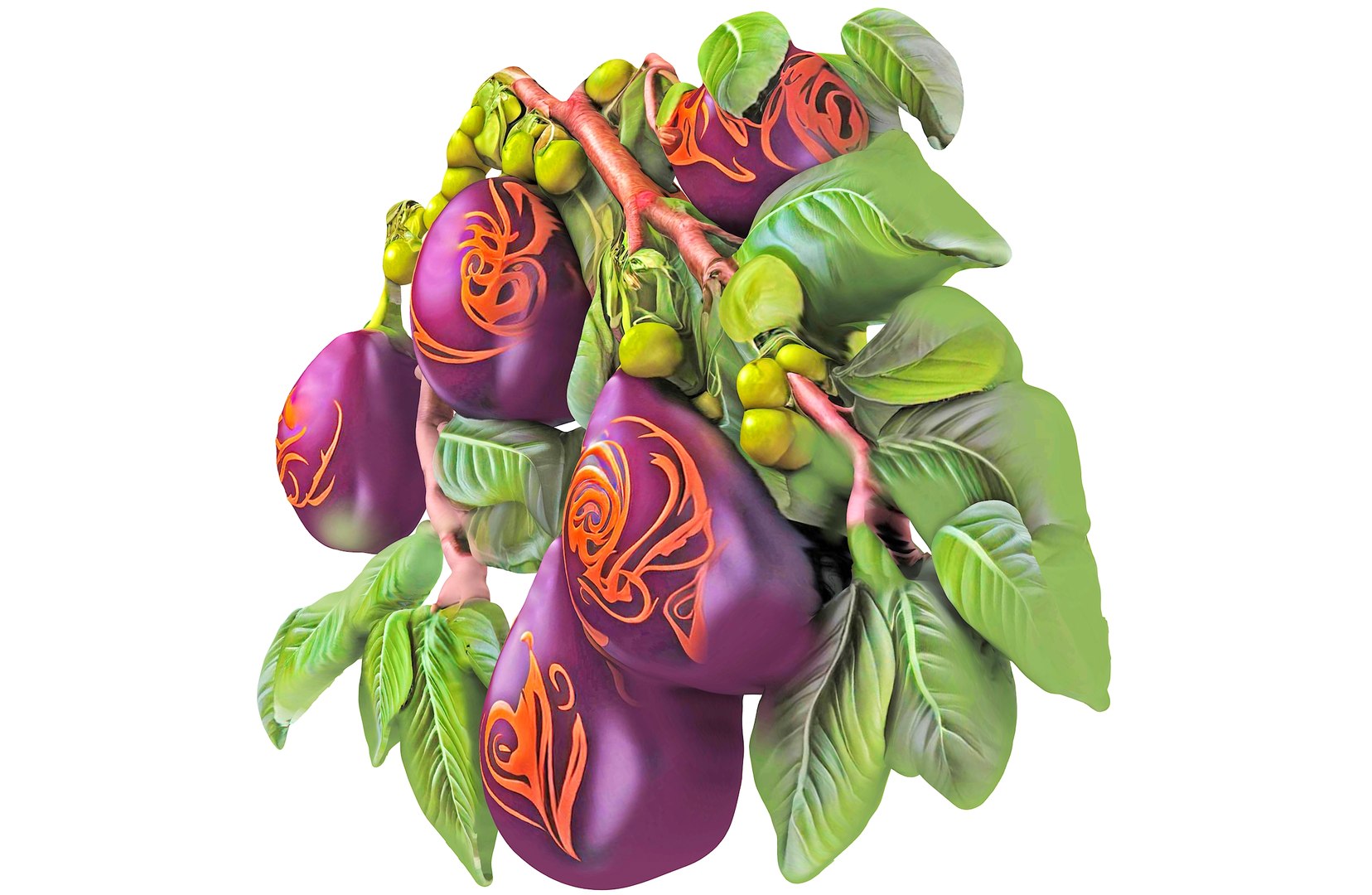 Magical Fruits Model - TurboSquid 2102737