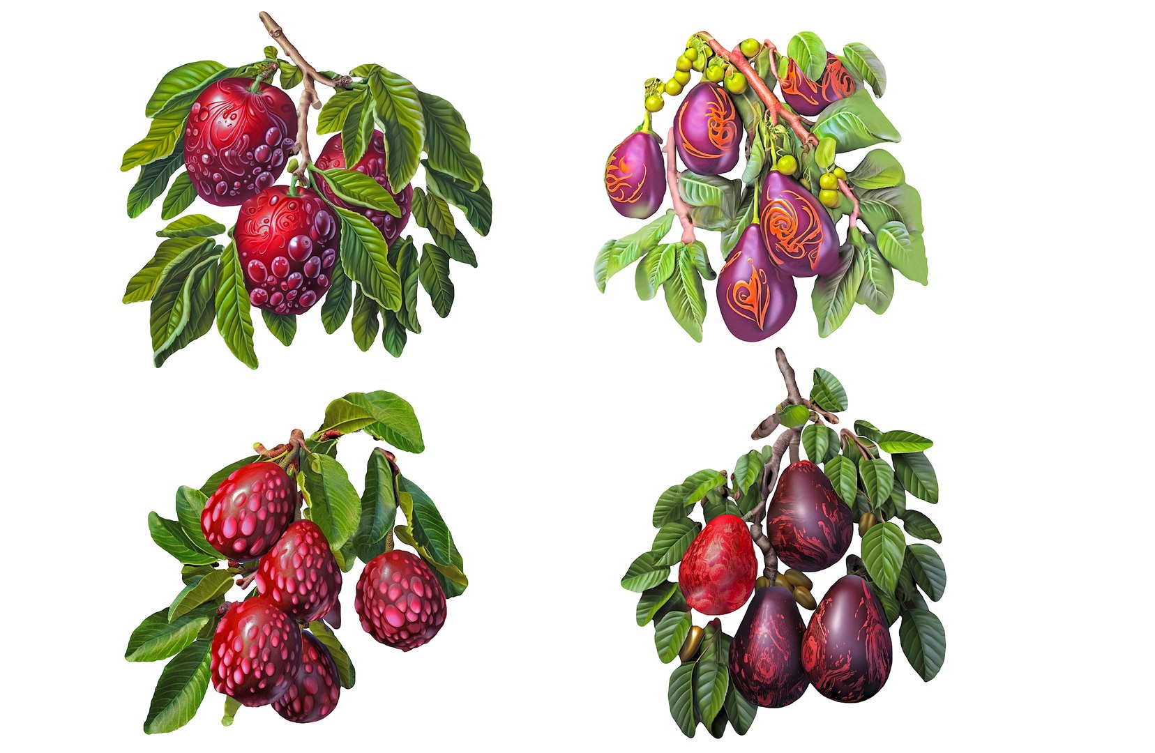 Magical Fruits Model - TurboSquid 2102737