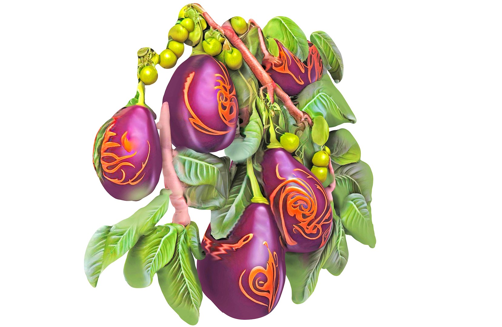 Magical Fruits Model - TurboSquid 2102737