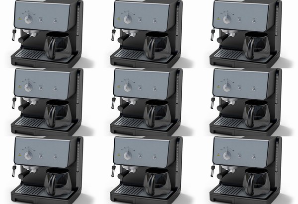 modelo 3d Máquina de café máquina de café bebida de autoservicio moler ...