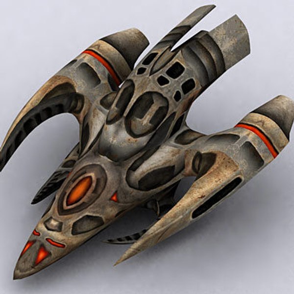 3d alien space ship model