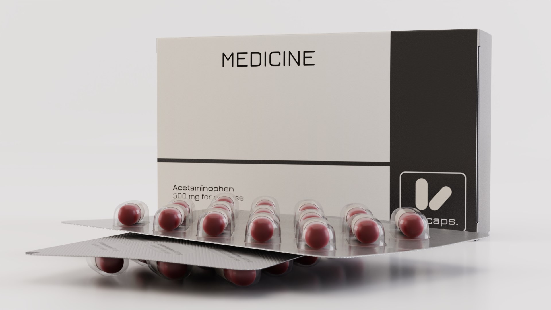 Medication Pack Capsules 3D - TurboSquid 1610080