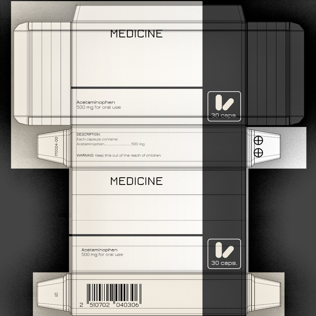 Medication pack capsules 3D - TurboSquid 1610080