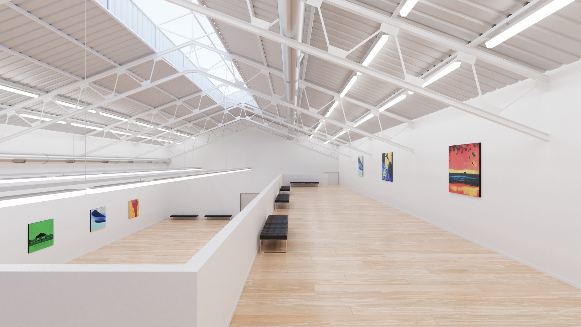 Art Museum Gallery Interior 7 Model - TurboSquid 1759823