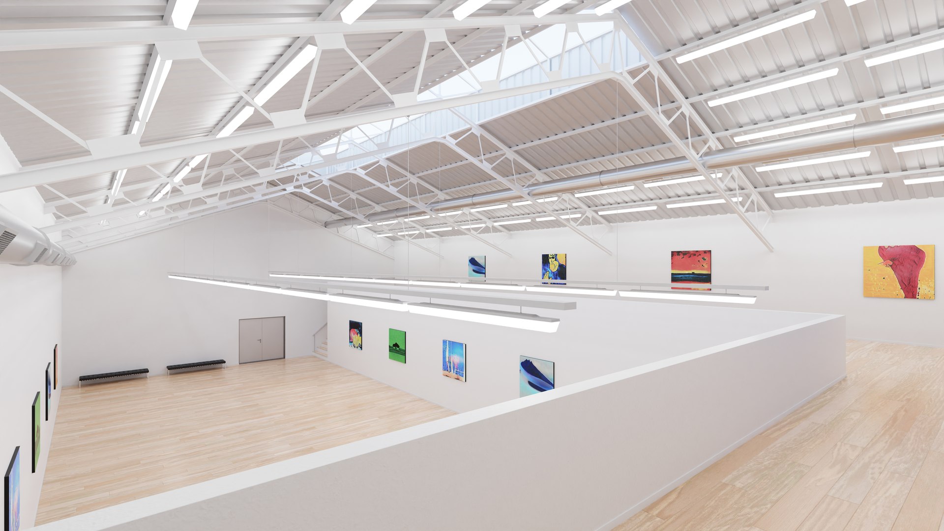 Art Museum Gallery Interior 7 Model - TurboSquid 1759823